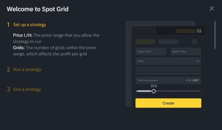 Spot Grid Trading from Binance - How it works?